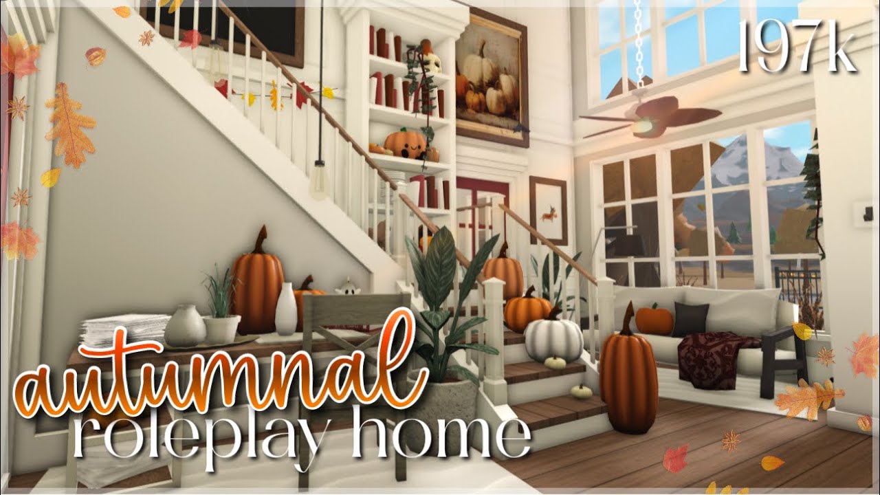Bloxburg | Autumnal 2 Story Roleplay Family Home | Roblox | House Build