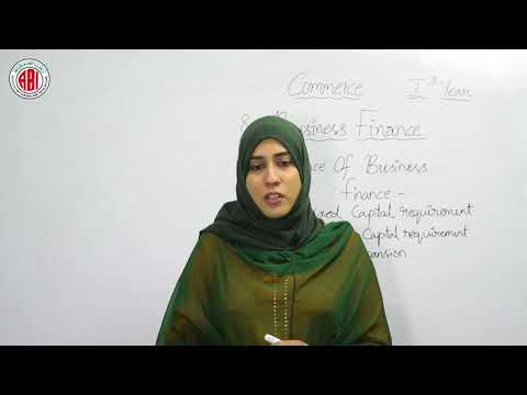 Inter 1st Year_Commerce_Chapter 08_"Business Finances"