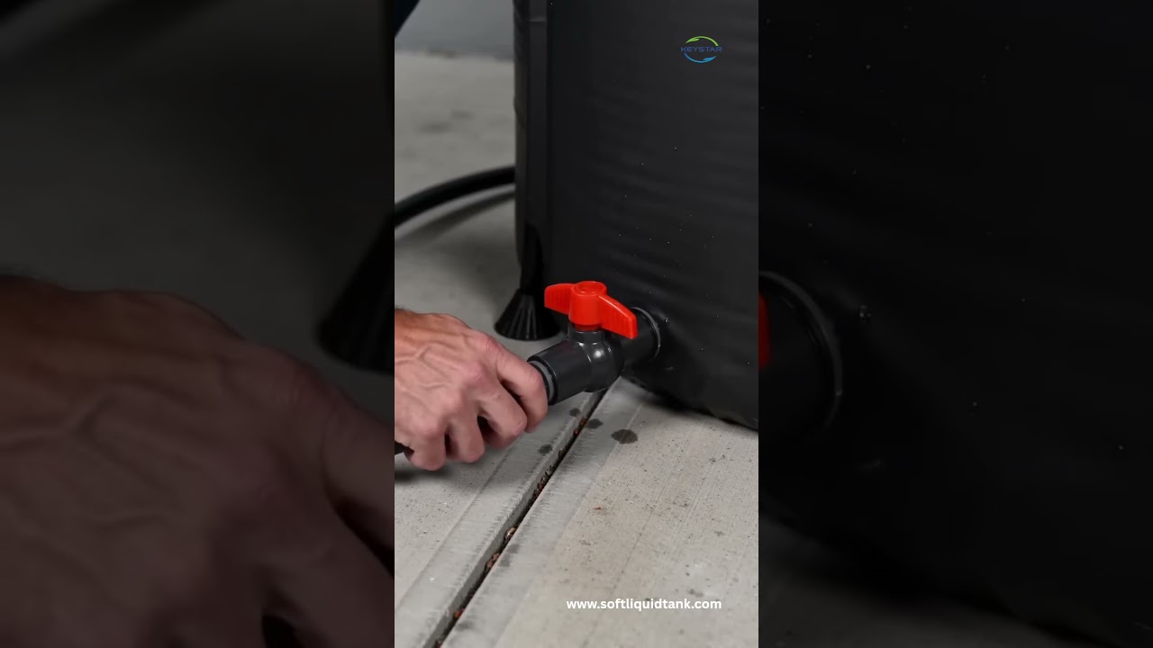 Portable 66-Gallon Rainwater Collection Barrel | Easy Assembly & Compact Storage