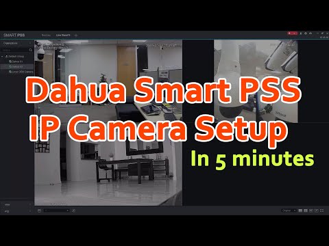 Dahua Smart PSS Software IP camera Setup (quick video)