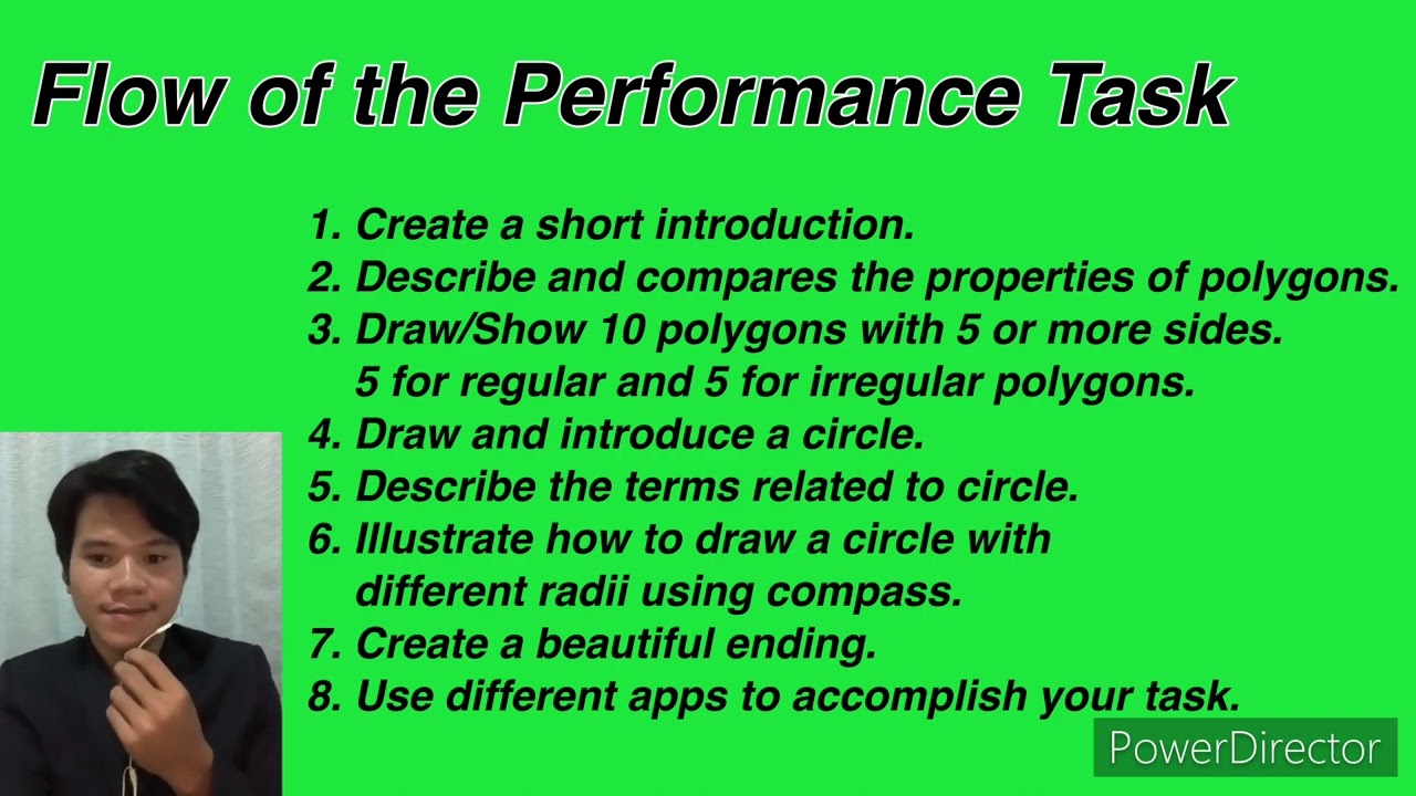 Assessment in Learning 2 - PERFORMANCE TASK: How to create and present a Performance Task.