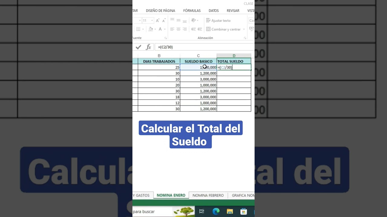 Calculate Total Salary in Excel Easily and Quickly #Excel #exceltips #payroll