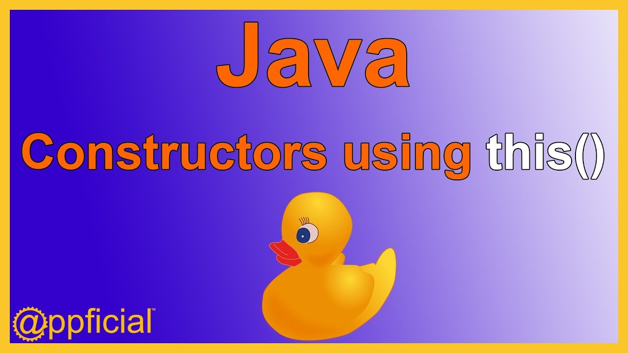 Constructors using THIS to Call Other Constructors - Java Tutorials be Example - APPFICIAL