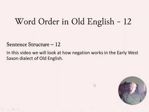 Word Order in Old English - 12