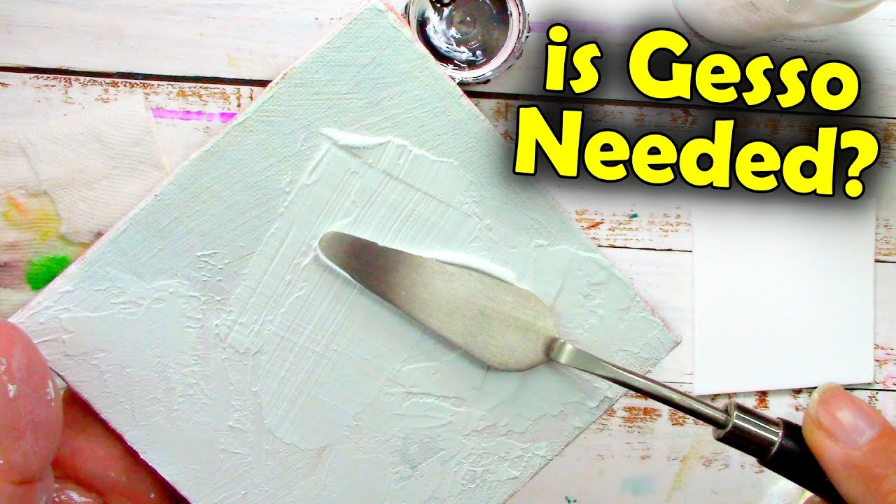 GESSO! Best 2 Ways to use Gesso & Create AWESOME Texture! #ArtHacks