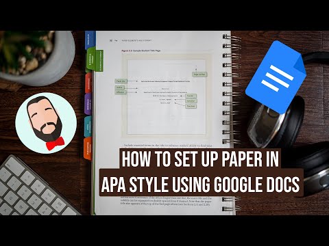 How to set up paper in APA style using Google Docs