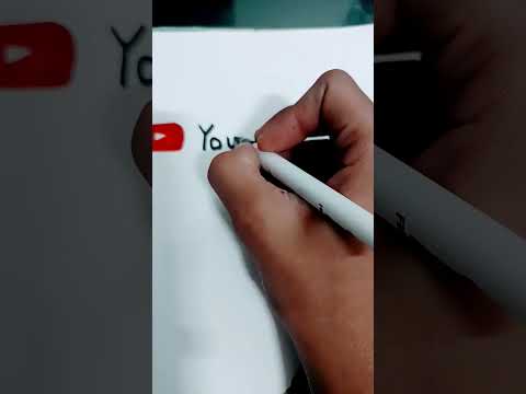 Lettering the youtube logo #shorts#youtube