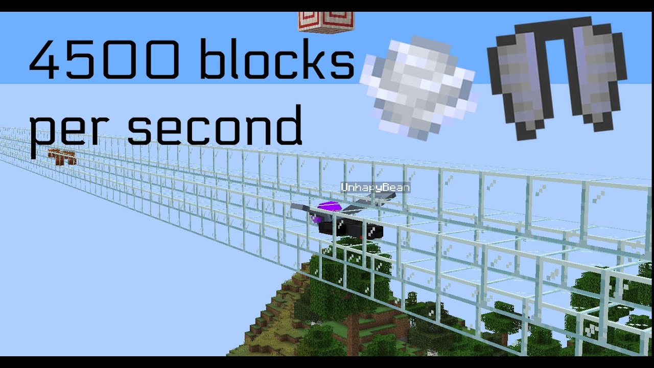Minecraft's new Super Fast Travel Method, The Wind Elytra Tunnel