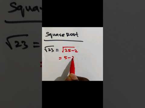 Square root of 23 (short tricks) #squareroot #students #math #mathshorts