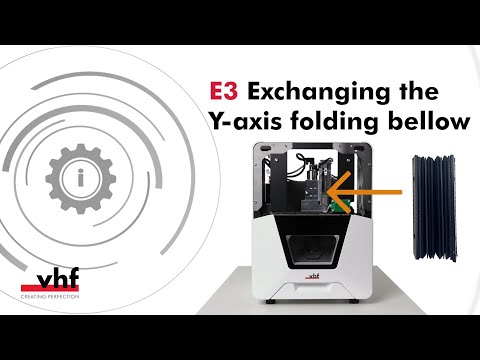 E3 – Exchanging the Y-axis folding bellow