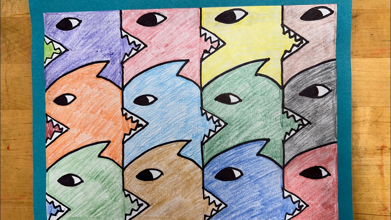 Tessellation Monsters/Animals Project - Build your own tessellation - inspired by M.C. Escher