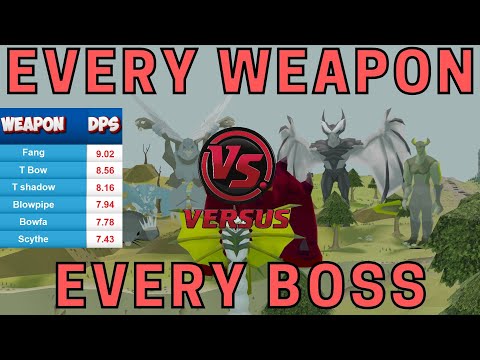 Exact DPS calculator results for every boss - OSRS Guide