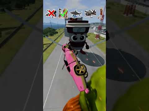 Italian Brainrot Funk vs Jump Challange - BeamNG.Drive #italianbrainrot