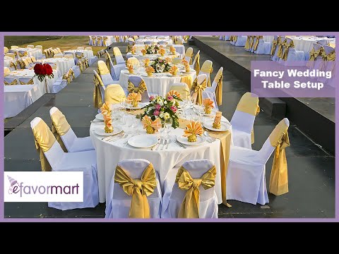 Fancy Wedding Table Setup | Shop The Look | eFavormart.com