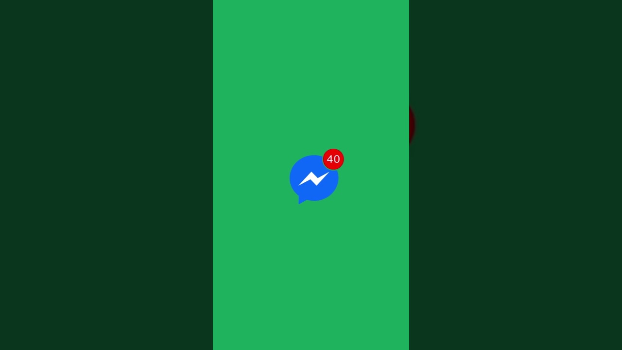 facebook messenger count green screen #humloart