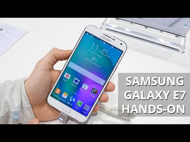 Samsung Galaxy E7 hands-on: a decent mid-ranger - PhoneArena
