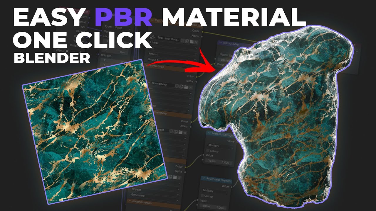 PBR Material in One Click for Beginners | Blender Tutorial