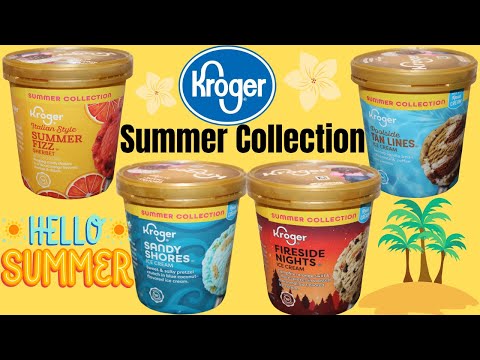 Kroger: Summer Fizz Sherbet, Sandy Shores, Fireside Nights & Poolside Tan Lines Ice Cream Review