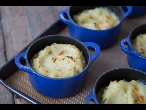 Garlic, Onion, Chive Mashed Potatoes with Mont d’Or Cheese Recipe | Sarah Sharratt