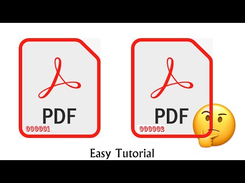 How to Add sequence numbers like 000001 to PDF pages