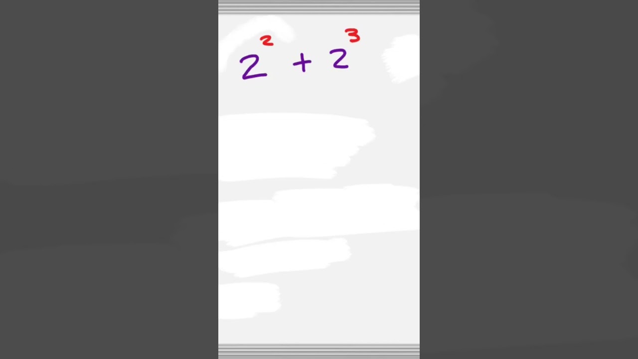 Adding exponents with same base but different exponents  #shorts #maths #mathematics #exponents