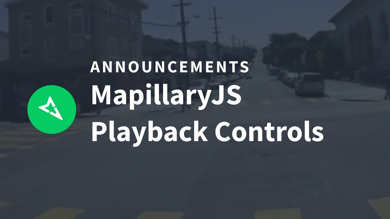 MapillaryJS Playback Controls