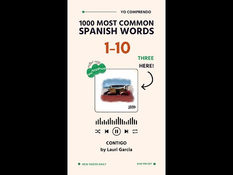 1-10 of 1000 MOST COMMON SPANISH WORDS | Daily Spanish vocabulary | Learn Spanish with Salutami