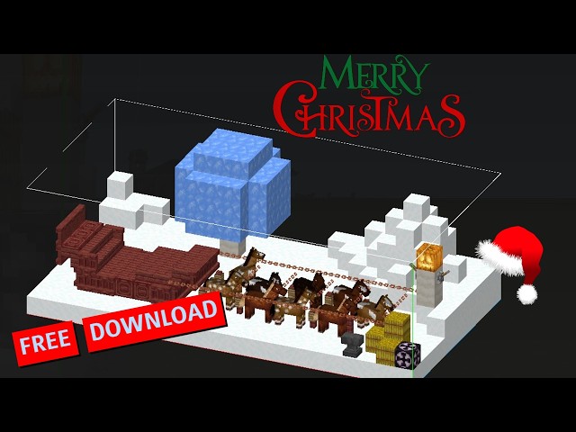 Santa's Sleigh - Minecraft Vehicles and Christmas Builds Minecraft Map