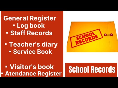 School records and registers | part 1| reports | file