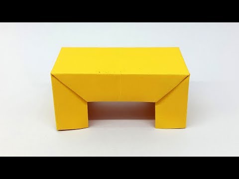 How To Make a Paper Table – Easy Origami Table (Paper Furniture) Making ...