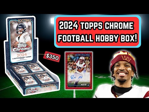 $300 for Unlicensed Cards? 2024 Topps Chrome Football Hobby Box Review!