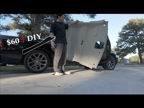 Black Suede Headliner install in my Ram🐏 came out sick🔥