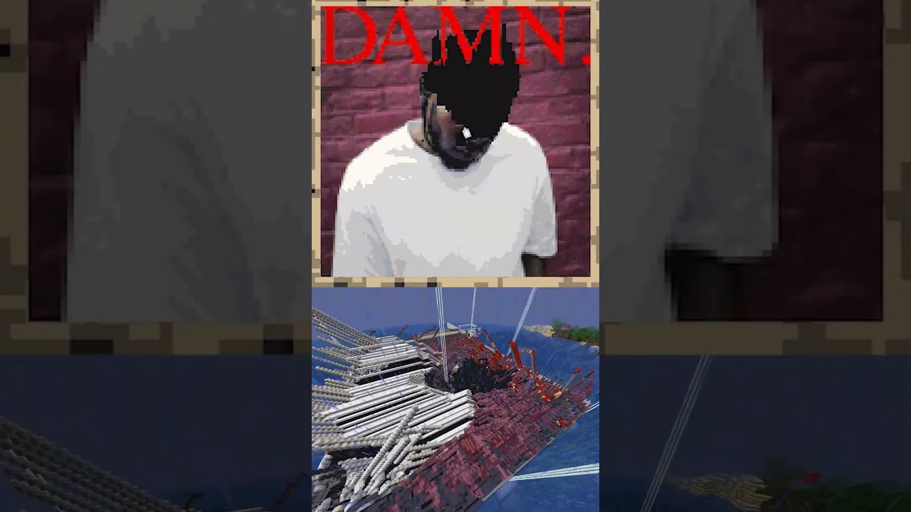 Damn by Kendrick Lamar | Minecraft Map Art