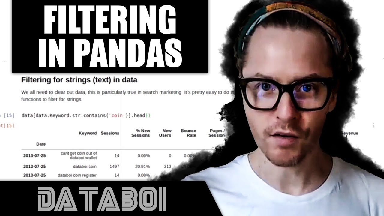 Filtering Data in Python using Pandas | Learn Python For Marketing