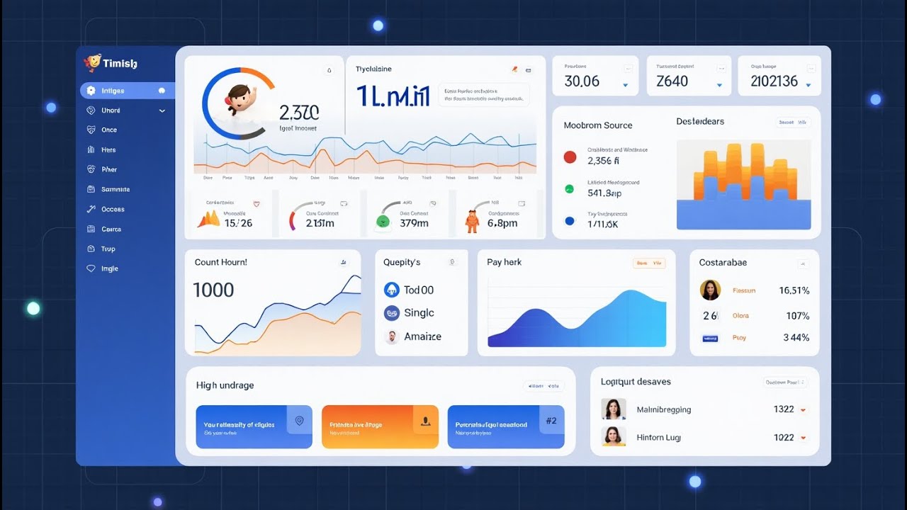 Create a Modern Responsive Admin Dashboard using HTML,CSS, JavaScript Light & Dark Mode Toggle