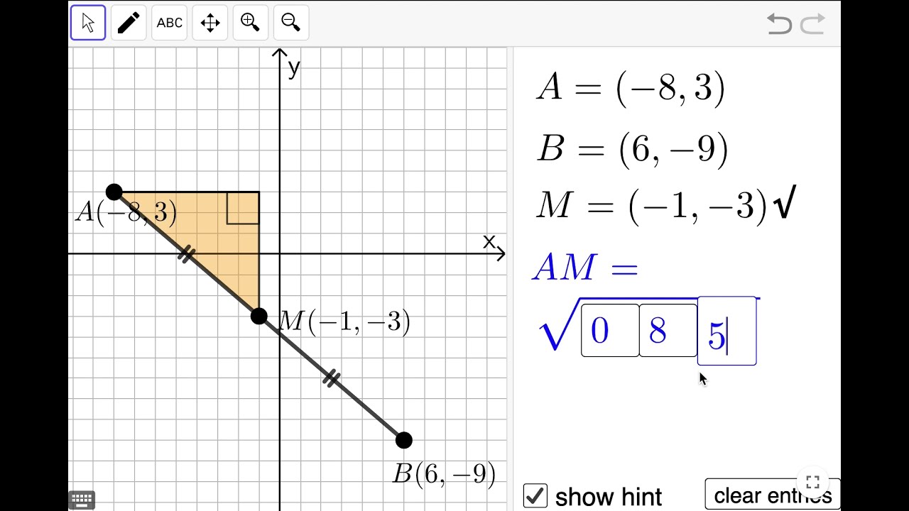 Open Middle: Distance & Midpoint Exercise