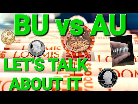 BU VS AU WHY ARE WE CALLING CIRCULATED COINS "BU"? #coins #numismatics #coincollecting #crh