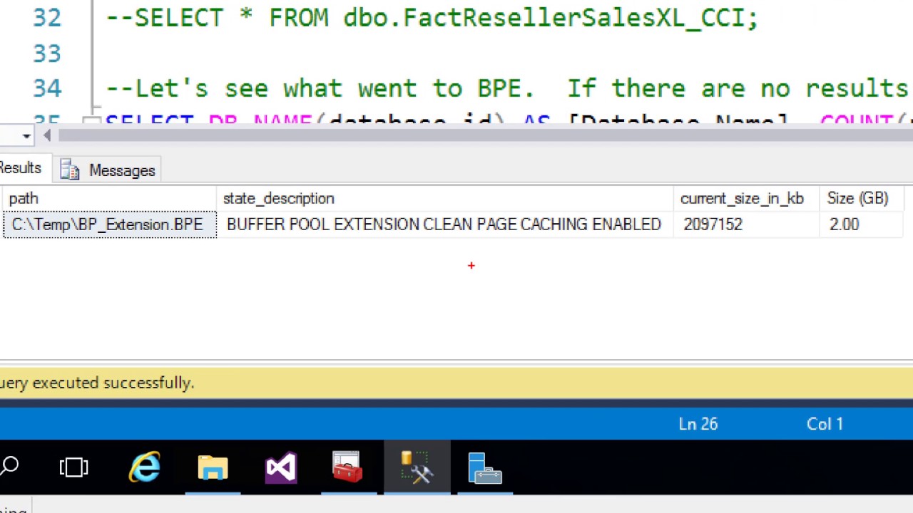 Implementing Buffer Pool Extension