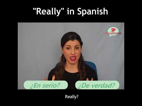 "Really" in Spanish 🤓