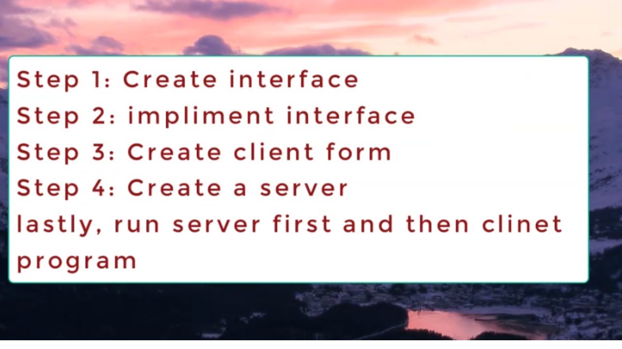 GUI Calculator using RMI in Eclipse Calculator Interface Implementation program Step 2 #eclipse