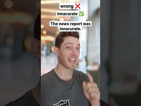 Synonyms for WRONG ❌🚫 (YOU should use these!)
