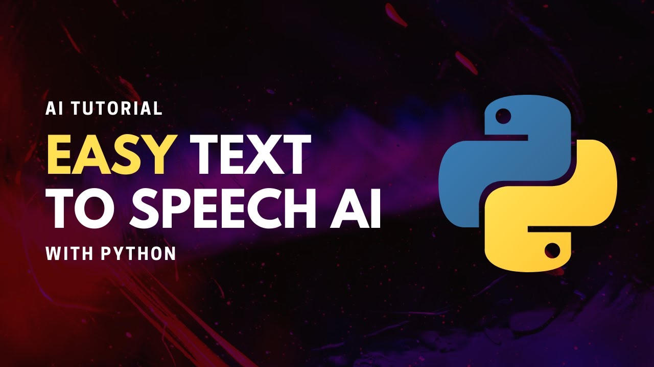 Extremely Easy Text To Speech AI - Python Beginner Tutorial