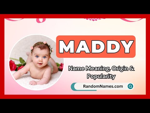 Maddy - Baby Girl Name Meaning, Origin & Popularity - RandomNames.com