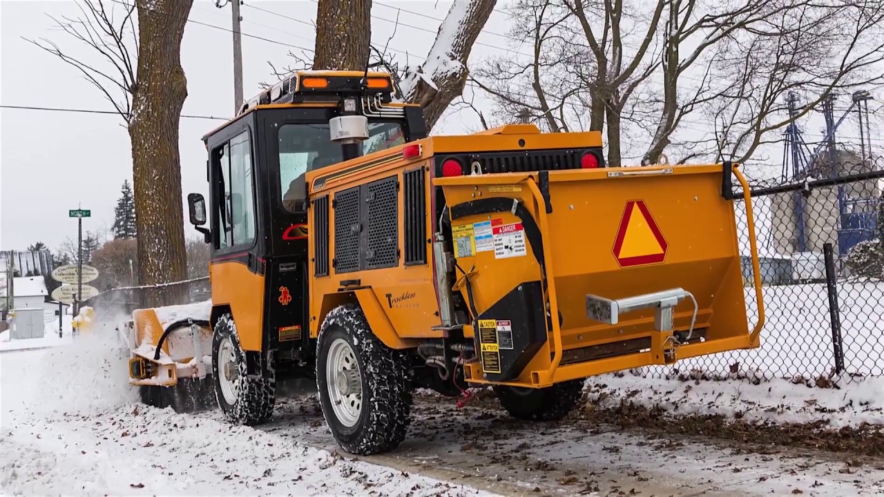 World's Best Sidewalk Tractor The Trackless MT7 Municipal Tractor