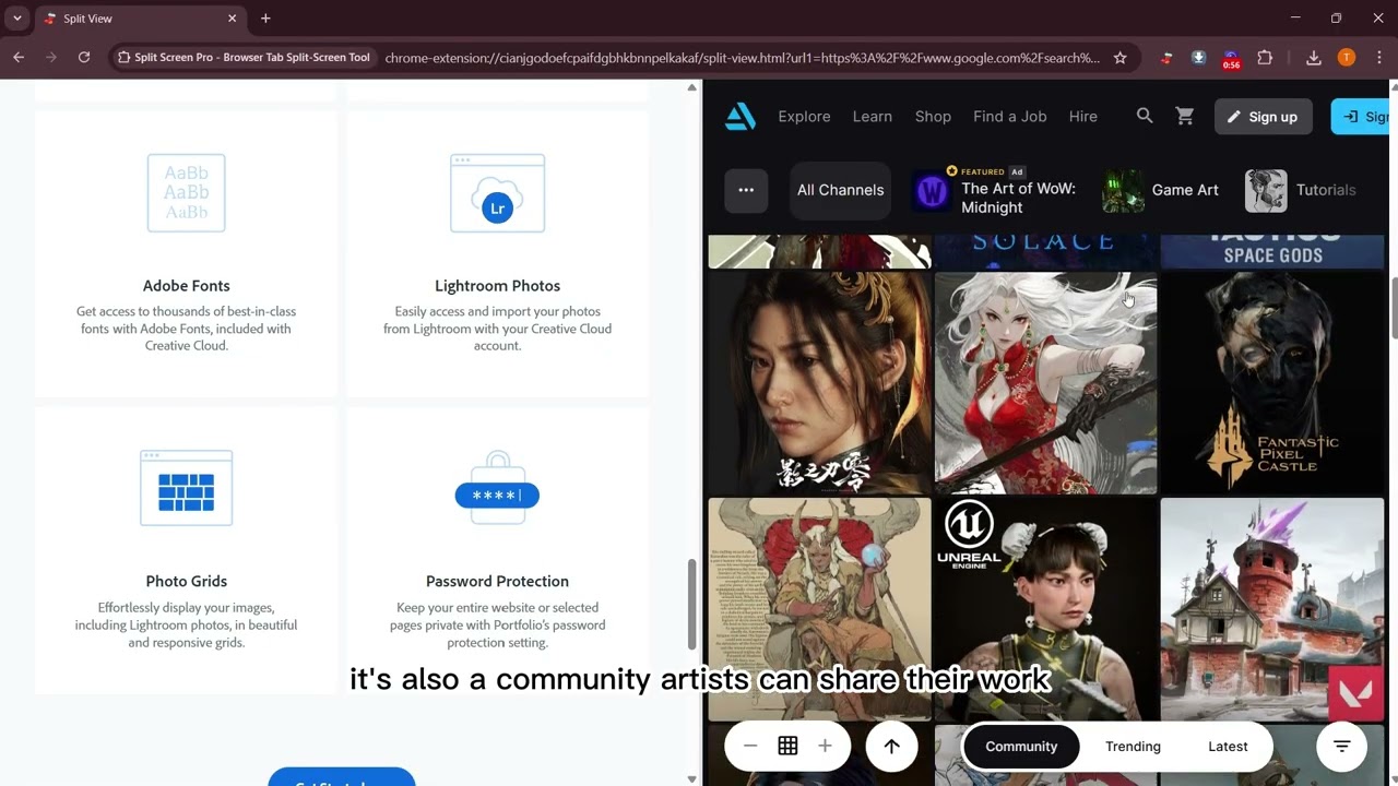 Adobe Portfolio vs ArtStation For Designers and Artists