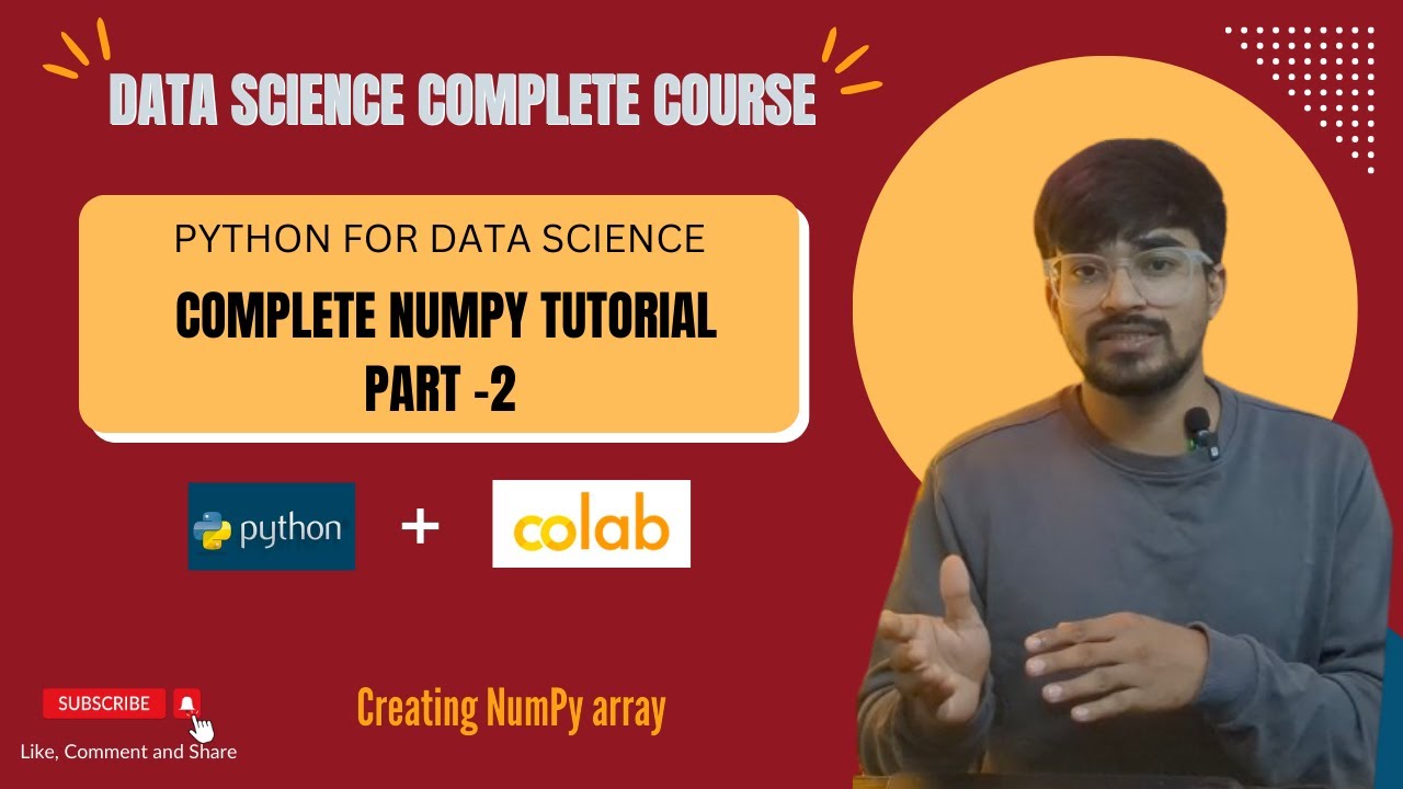 NumPy in python - part 2| NumPy array | Python for Data Science | full course
