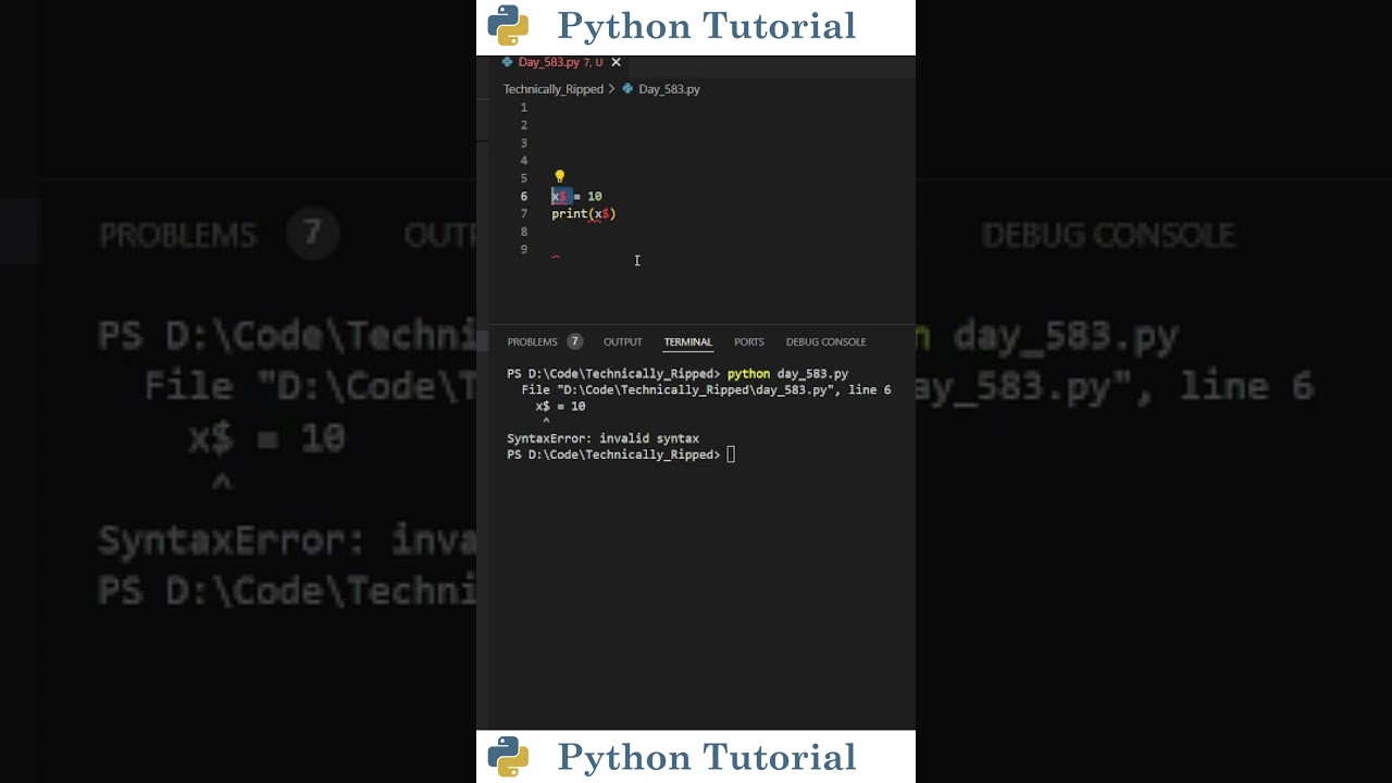 Three Forbidden Variable Names In Python | Python Tutorial