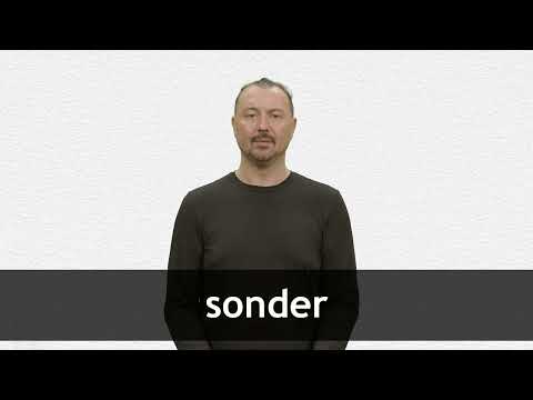 How to pronounce SONDER in French