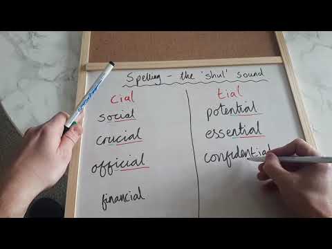 5.5.20 5O spelling 'cial' and 'tial' endings