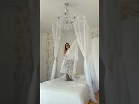 part-1 of New pintrest room mekover series✨💗 #pinterest #roommakeover #aesthetic #canopybed #fyp